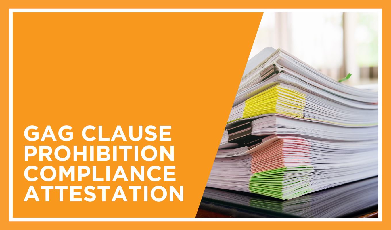 Gag Clause Prohibition Compliance Attestation - M3 Insurance