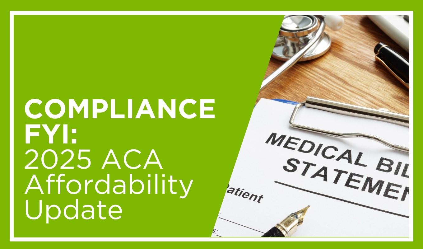 Compliance FYI: 2025 ACA Affordability Update - M3 Insurance